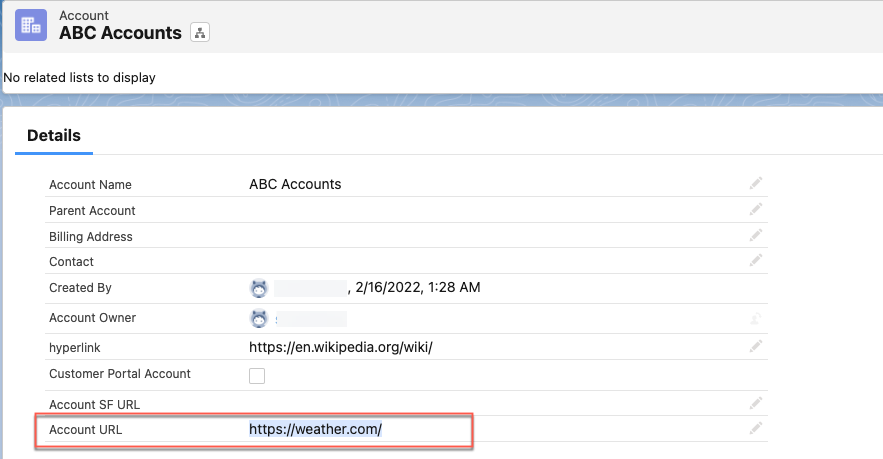 Add Hyperlink in Text Field